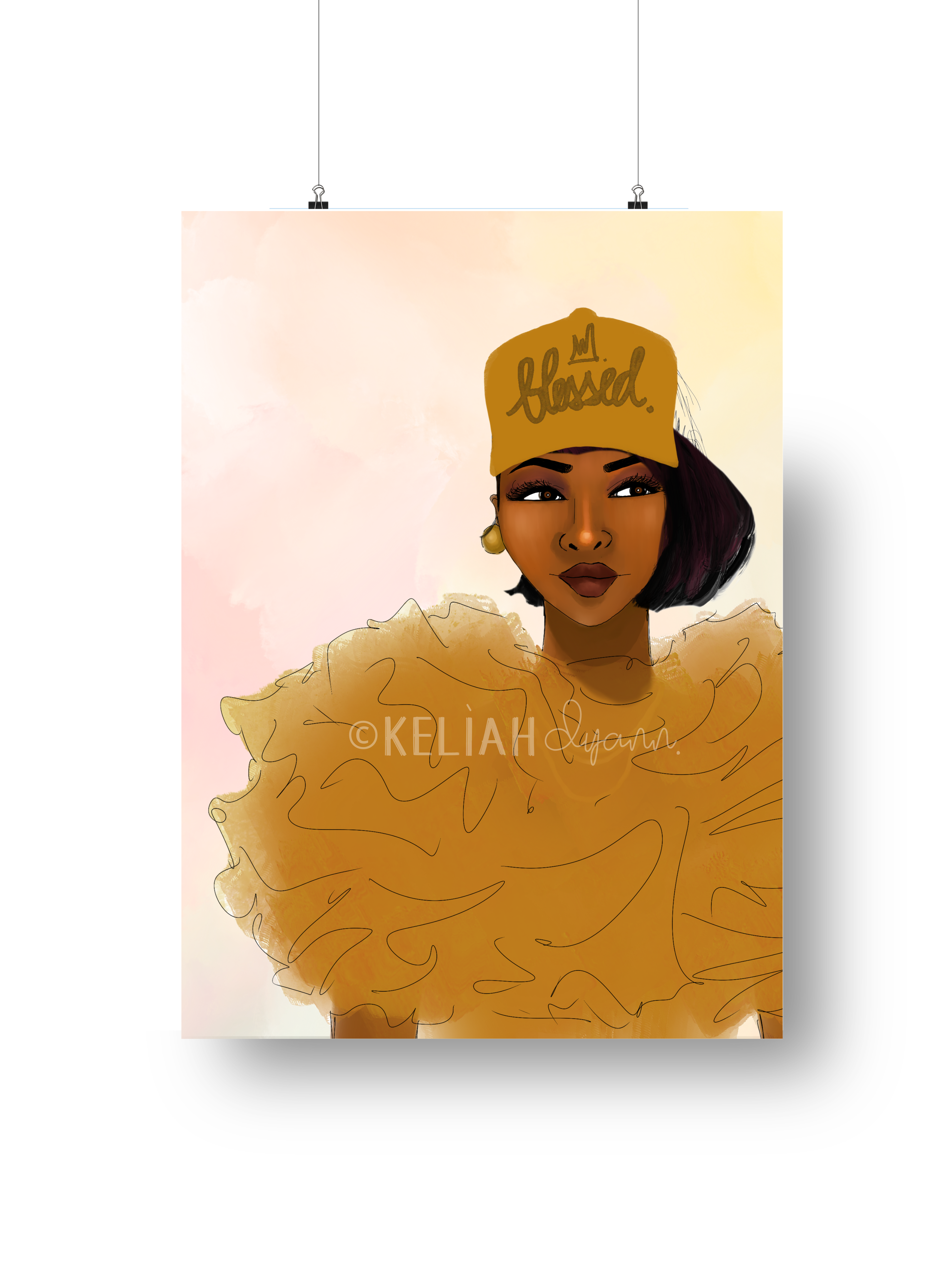 Blessed - 8.5x11 Unframed Print – Keliah Dyann