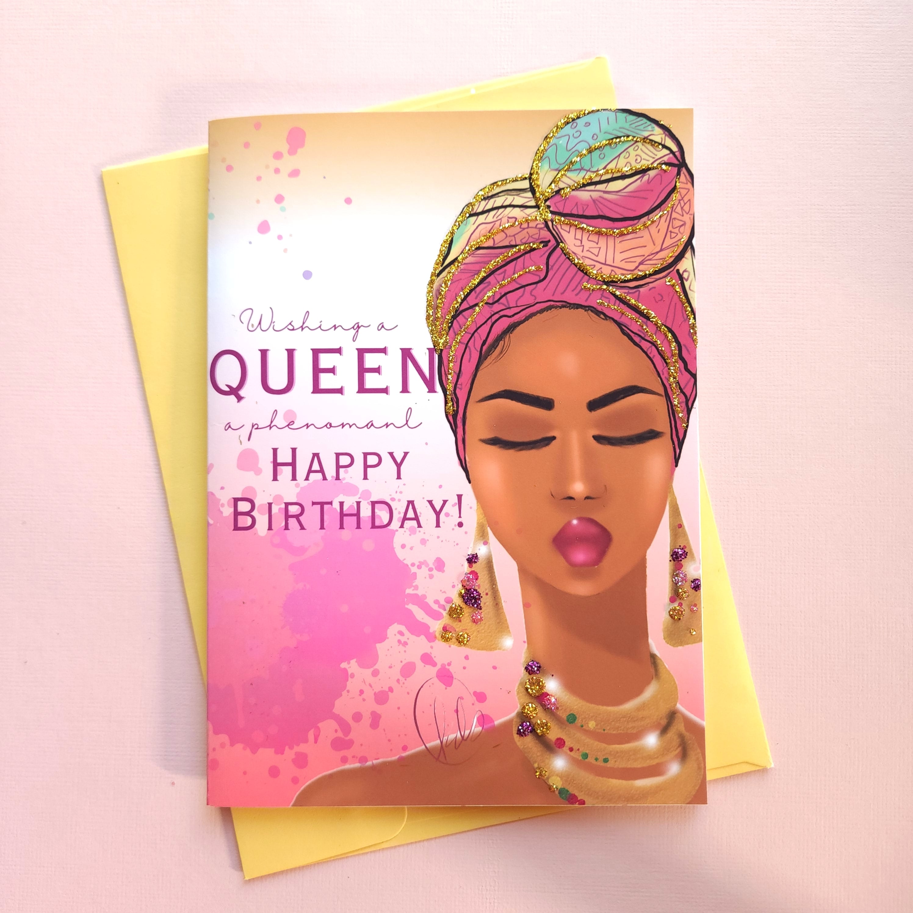 Wishing a Queen a Phenomenal Birthday - Greeting Card – Keliah Dyann